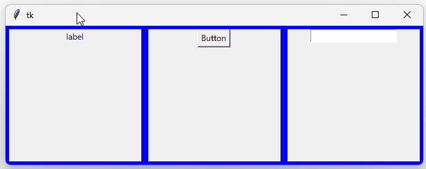 【Python/tkinter】Frameの使い方
